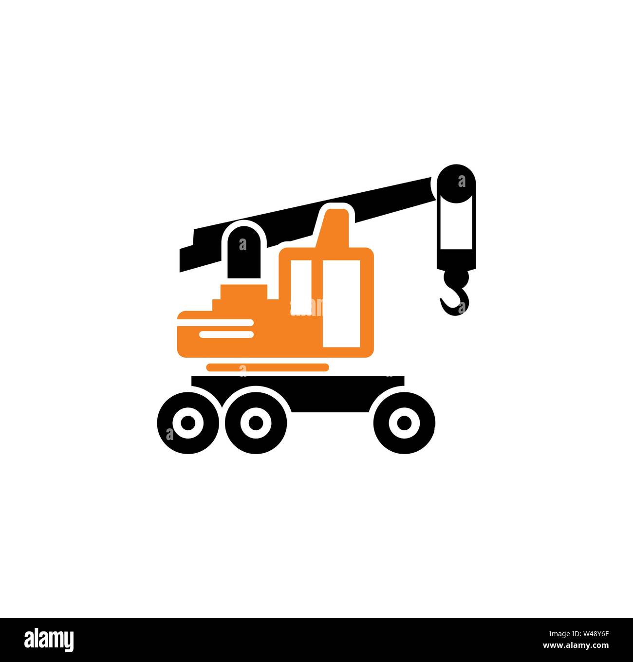 Heavy vehicle related icon on background for graphic and web design ...