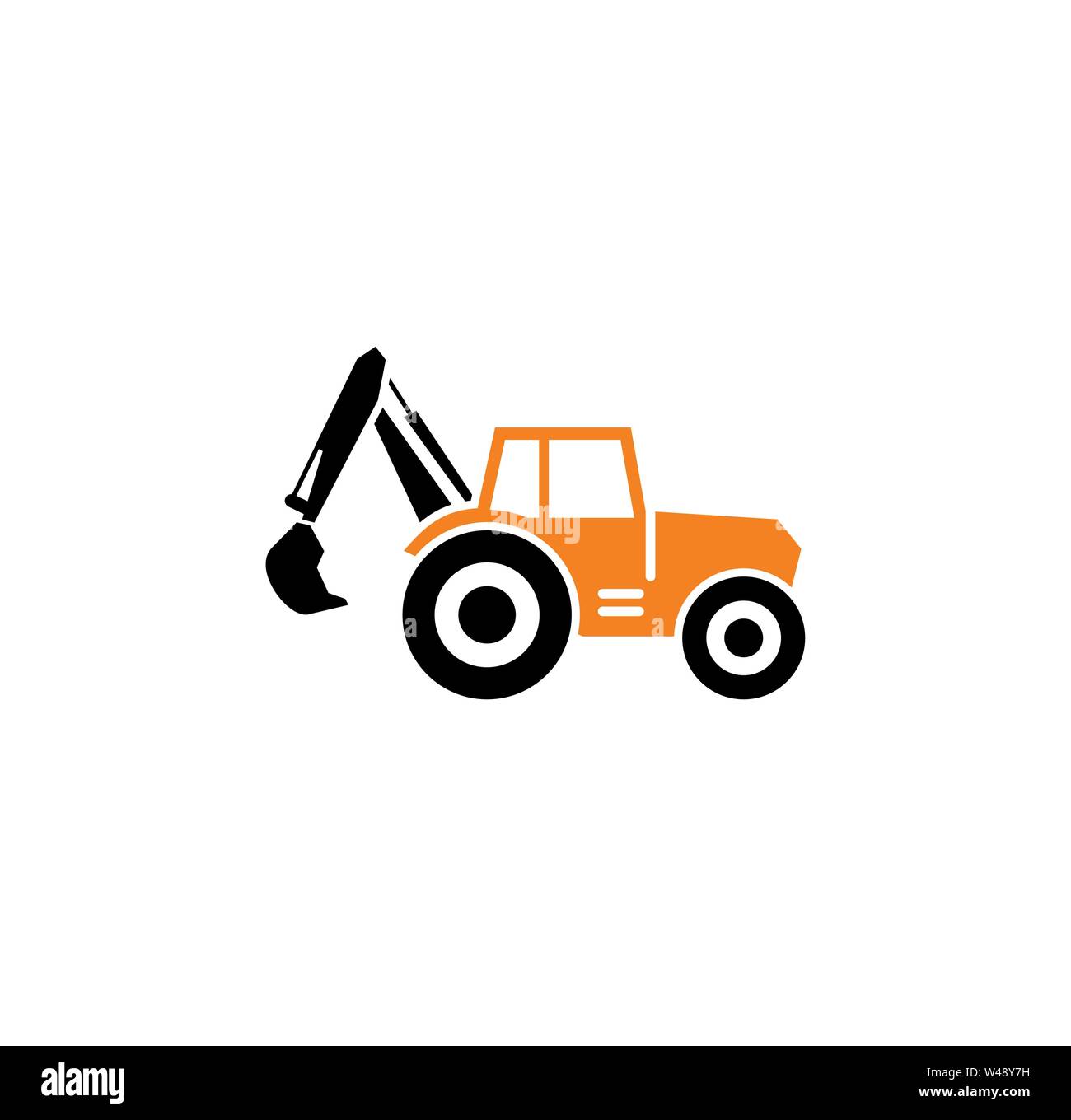 Heavy vehicle related icon on background for graphic and web design ...
