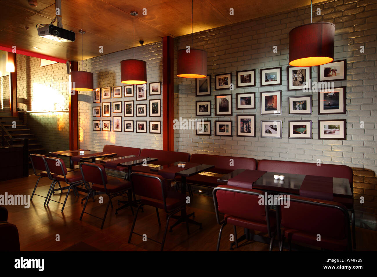 Interiors of a restaurant Stock Photo - Alamy