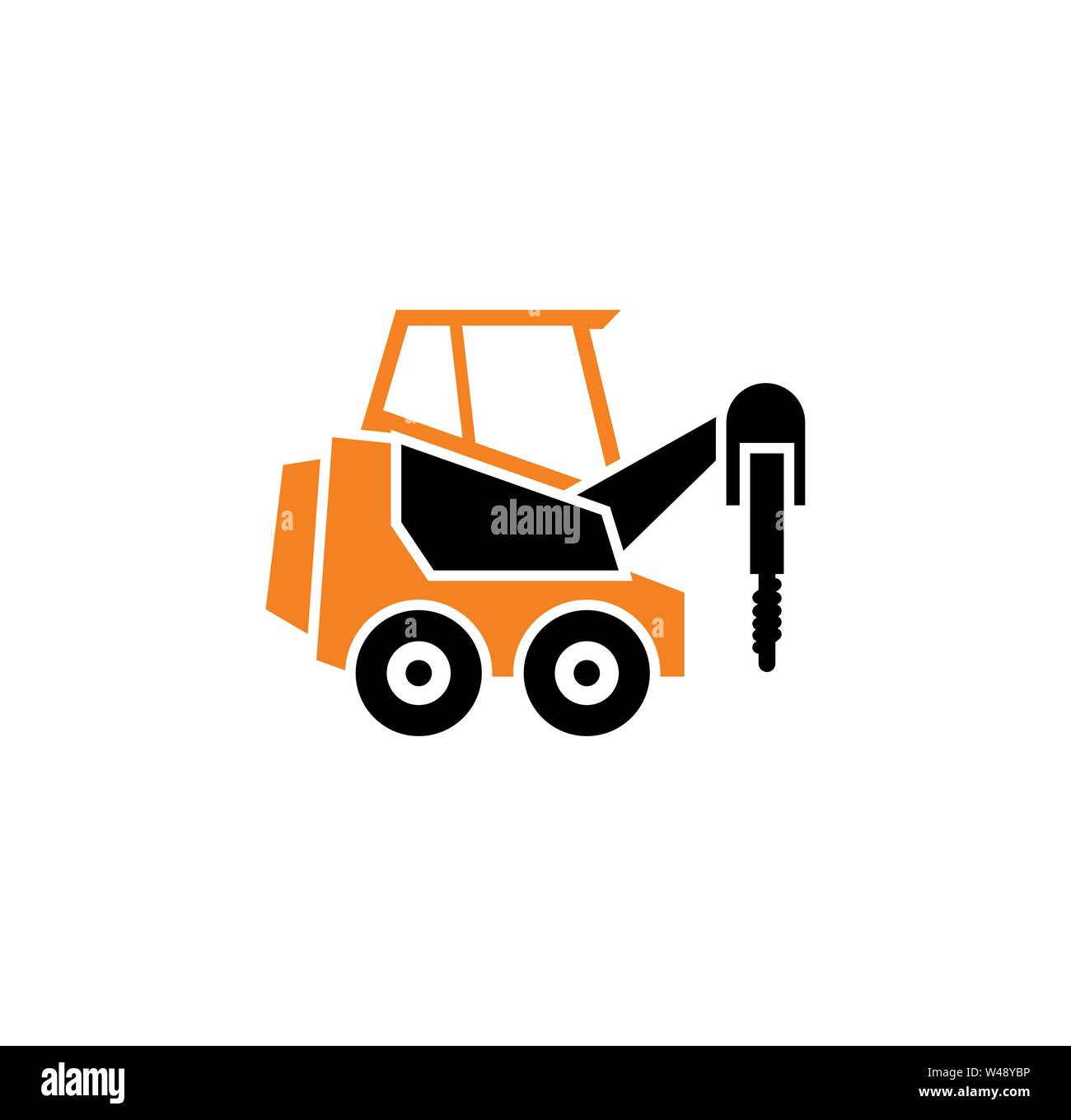 Heavy vehicle related icon on background for graphic and web design ...