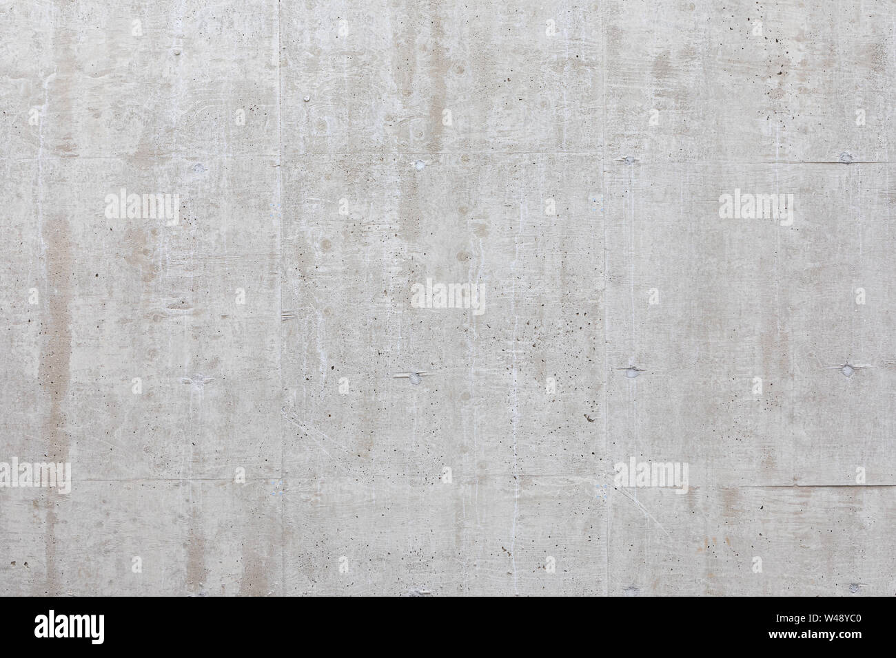 New concrete wall with wood imprint texture Stock Photo - Alamy