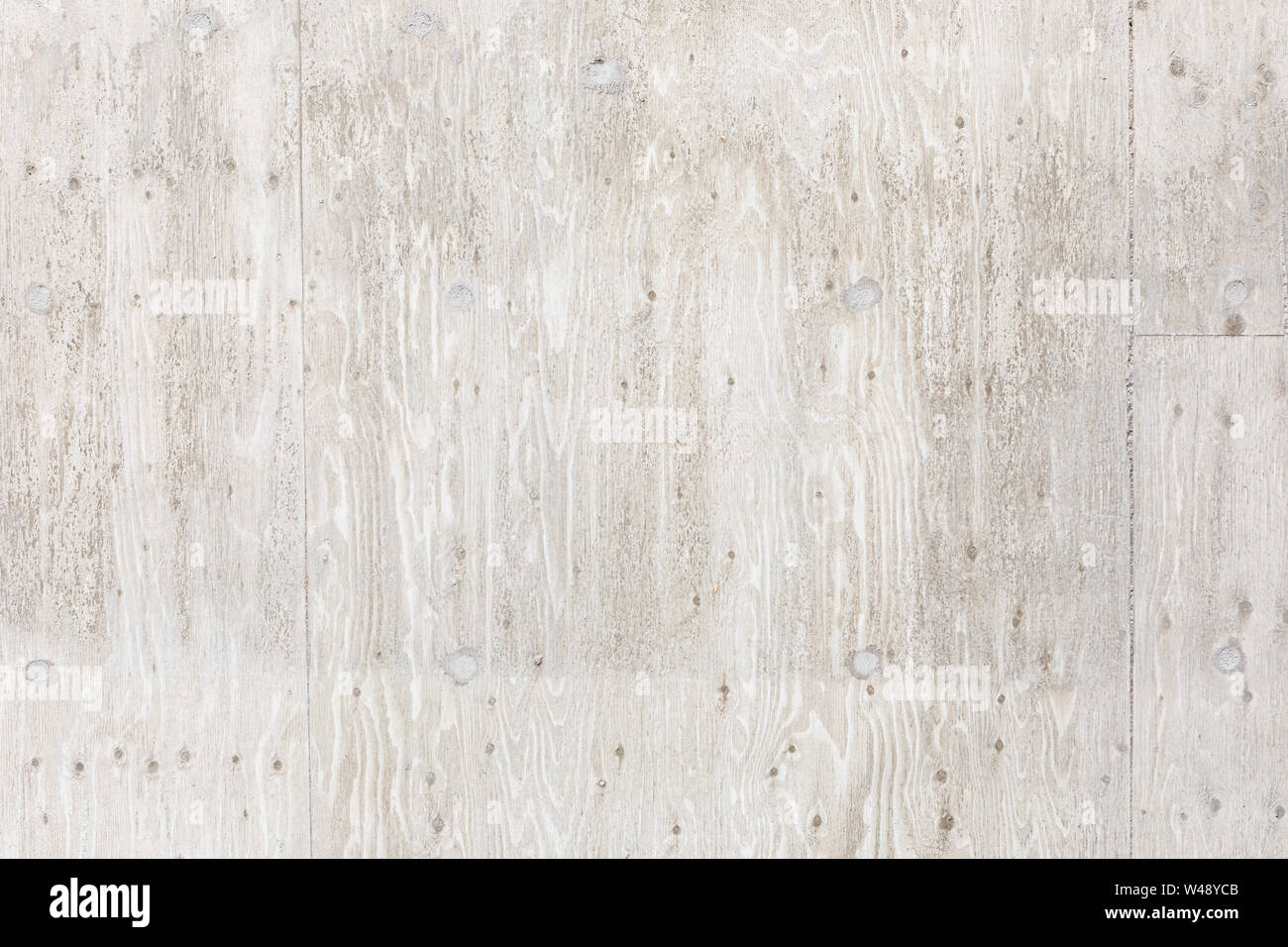 New concrete wall with wood imprint texture Stock Photo - Alamy