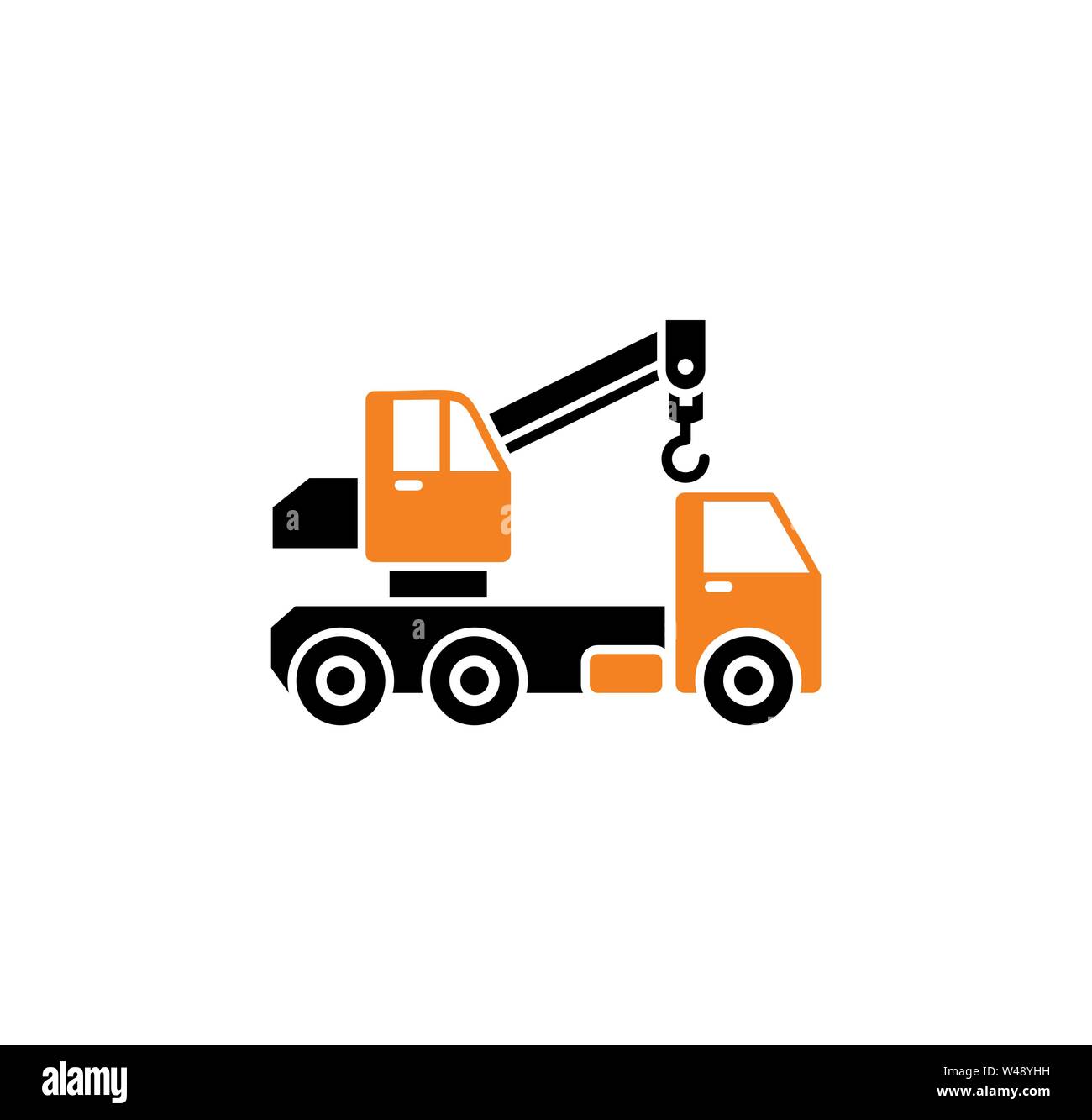 Heavy vehicle related icon on background for graphic and web design ...