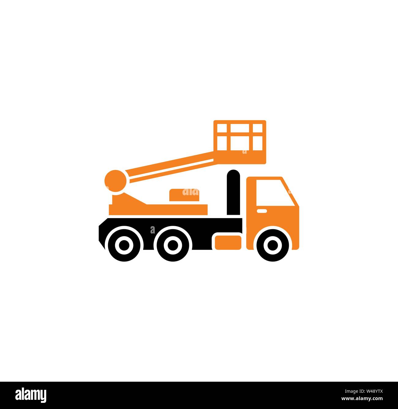 Heavy vehicle related icon on background for graphic and web design ...