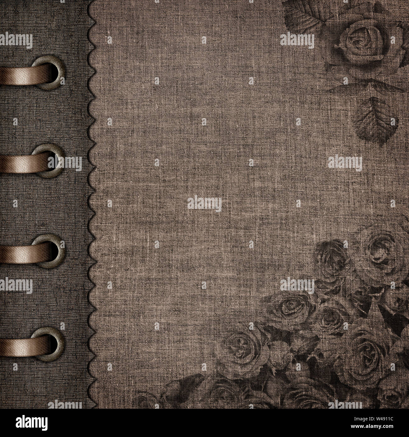 Grunge Style Vintage Fabric Album Cover Stock Photo - Alamy