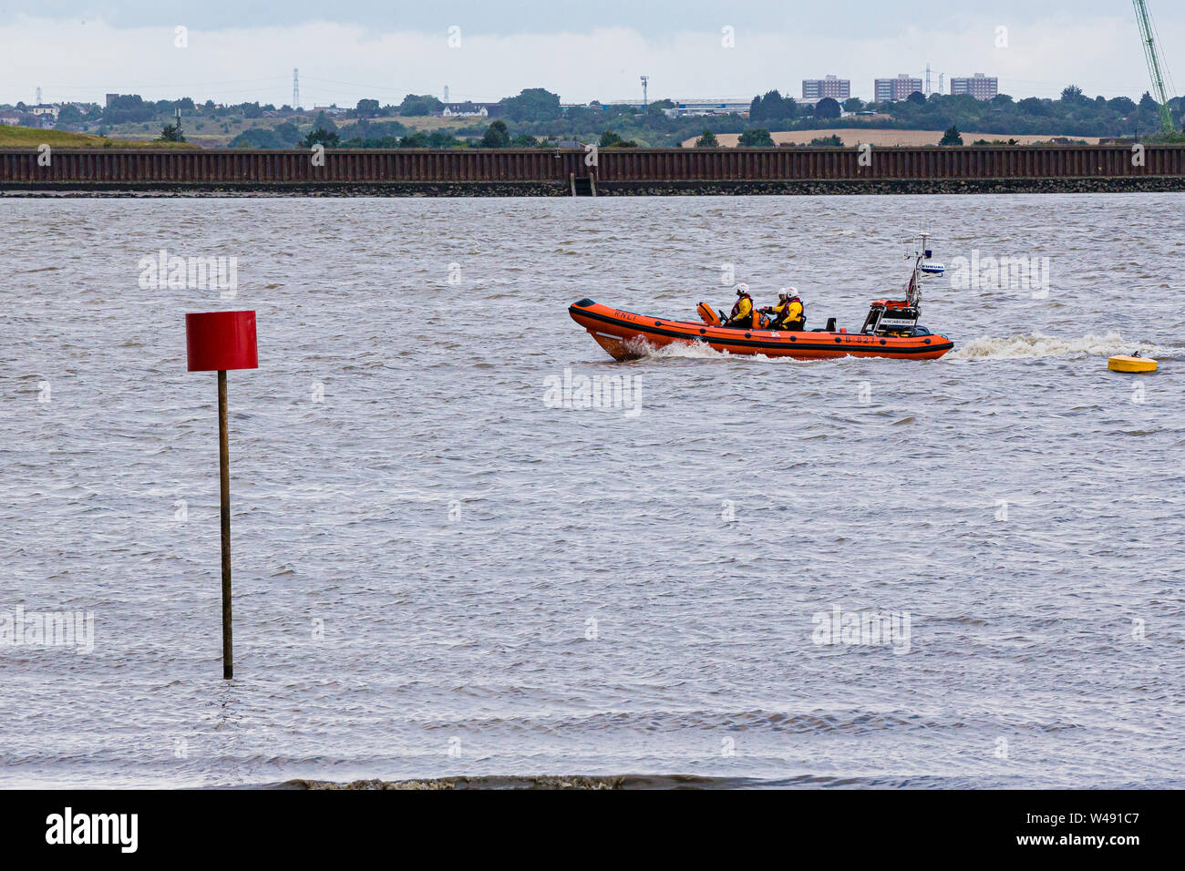 The RNLI on the river Thames at Gravesend Kent Stock Photo - Alamy