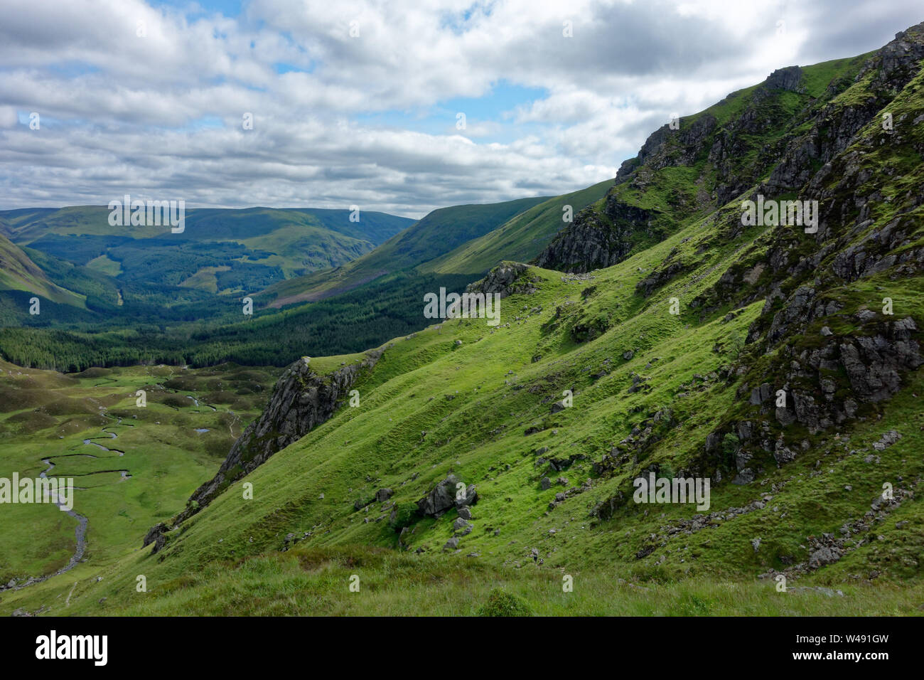 A view of Glen Clova, near Kirriemuir, Angus, Scotland Stock Photo - Alamy