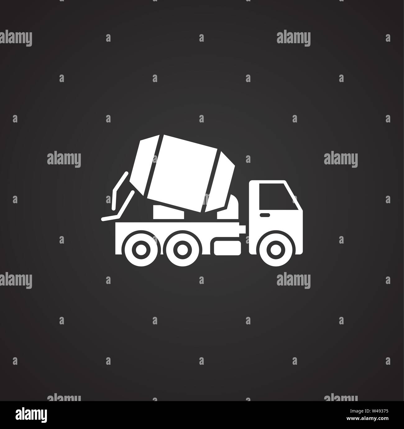 Heavy vehicle related icon on background for graphic and web design ...