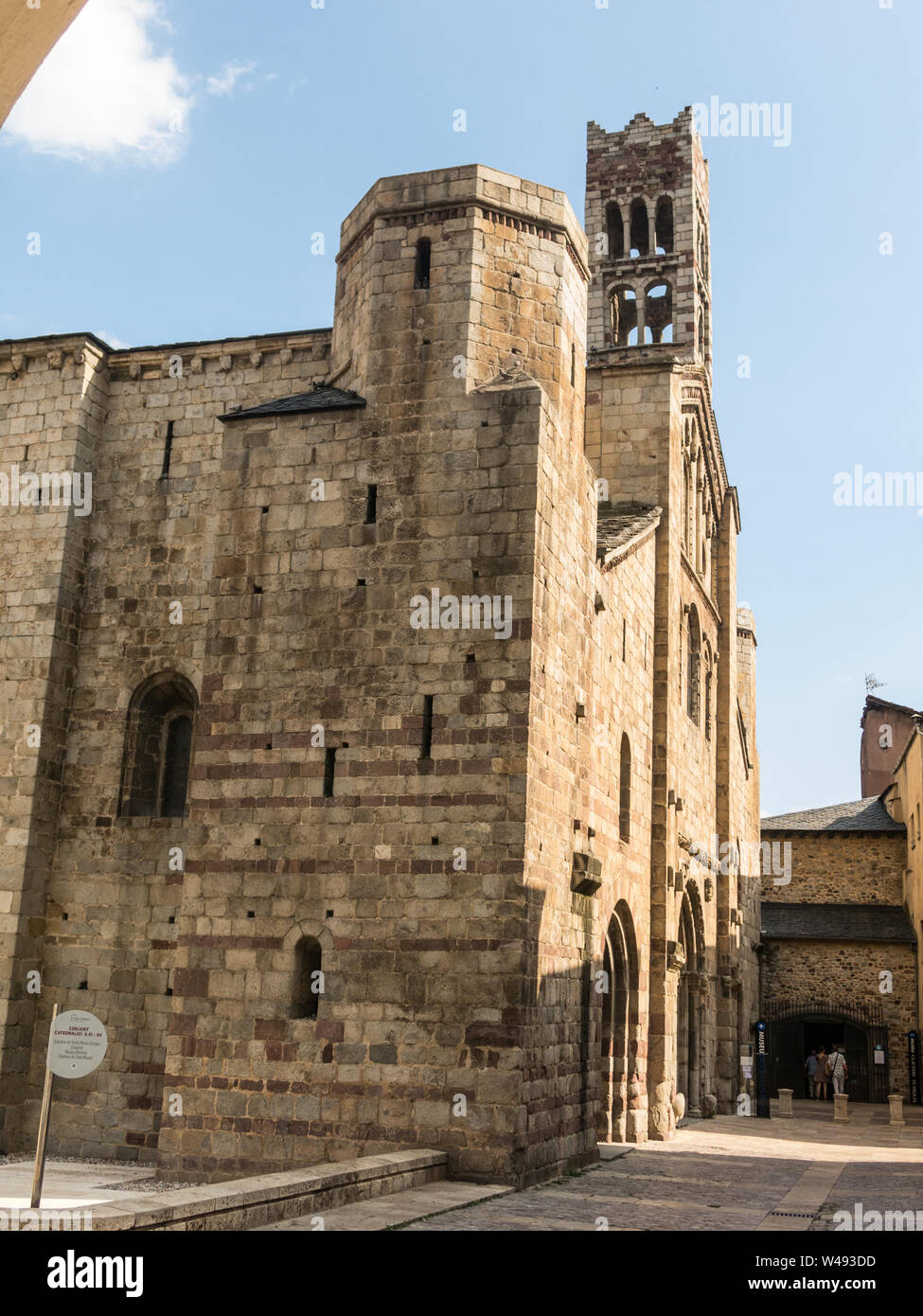 The Cathedral of Santa María de Urgel is Romanesque in style and dates ...