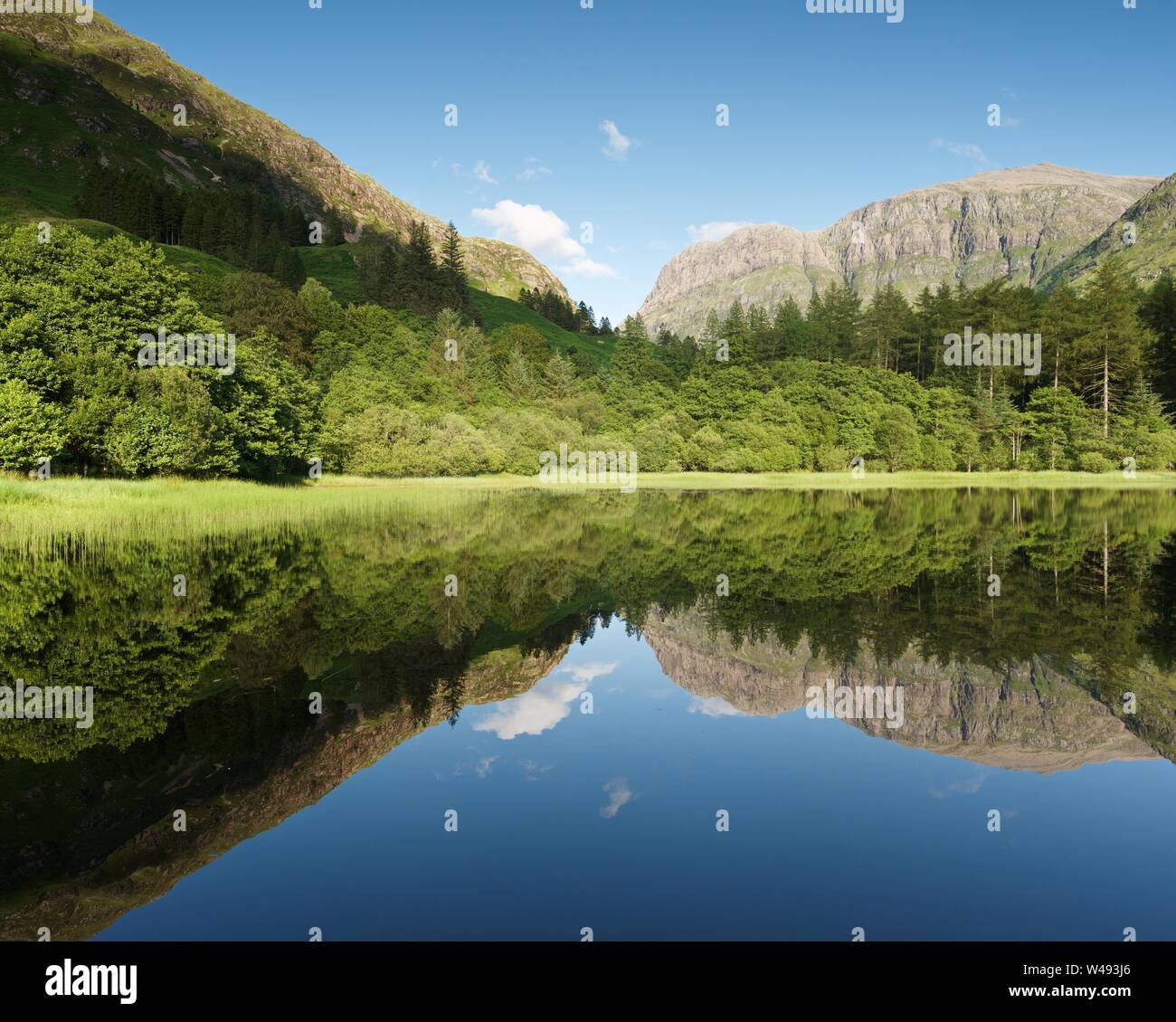 A Clear summers evening in Glencoe. This was taken from the banks of ...