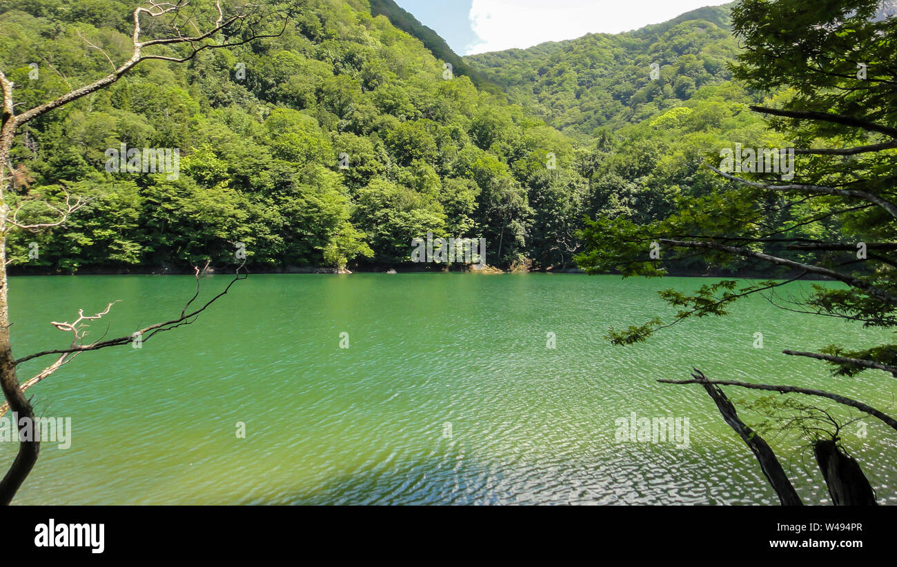 Juniko Twelve Lakes in the Shirakami-Sanchi mountainous area. A UNESCO ...