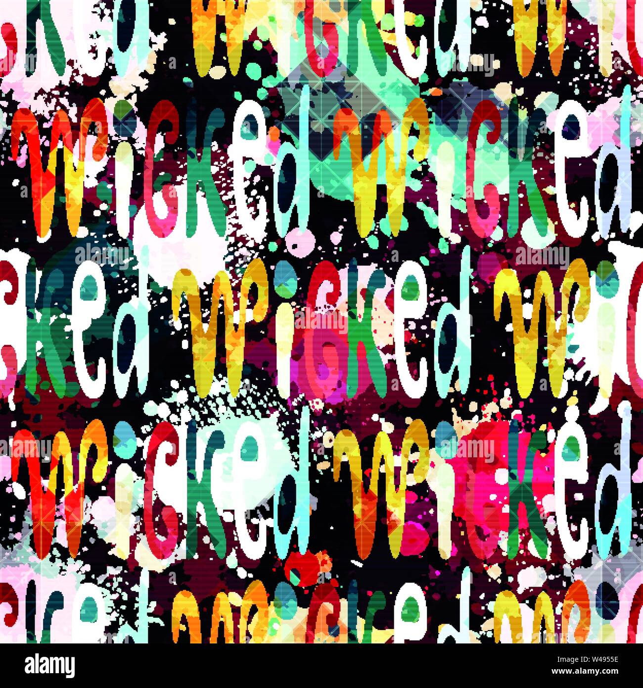 Funny graffiti words Stock Vector Images - Alamy