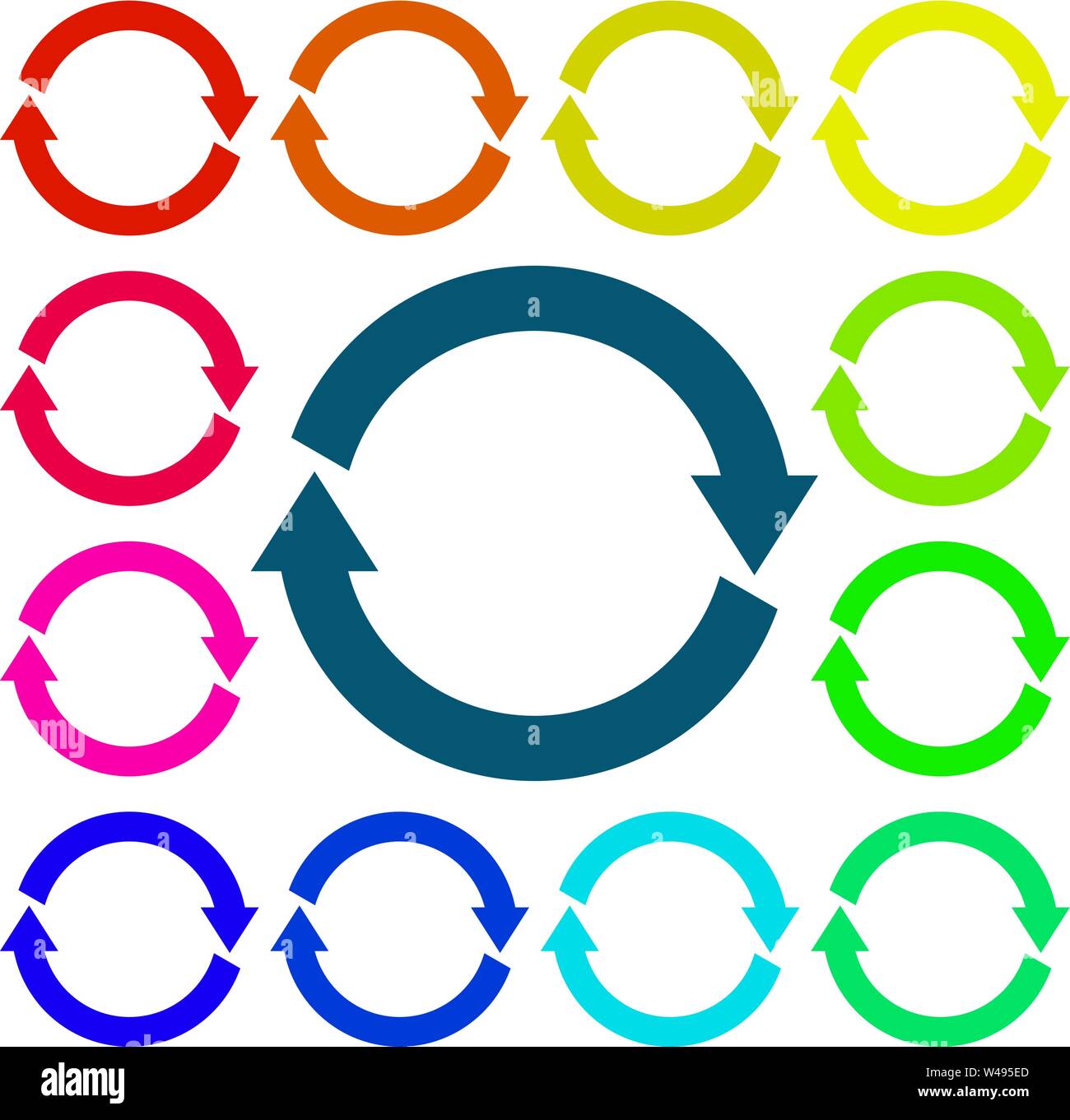 Blue and yellow arrows Cut Out Stock Images & Pictures - Alamy