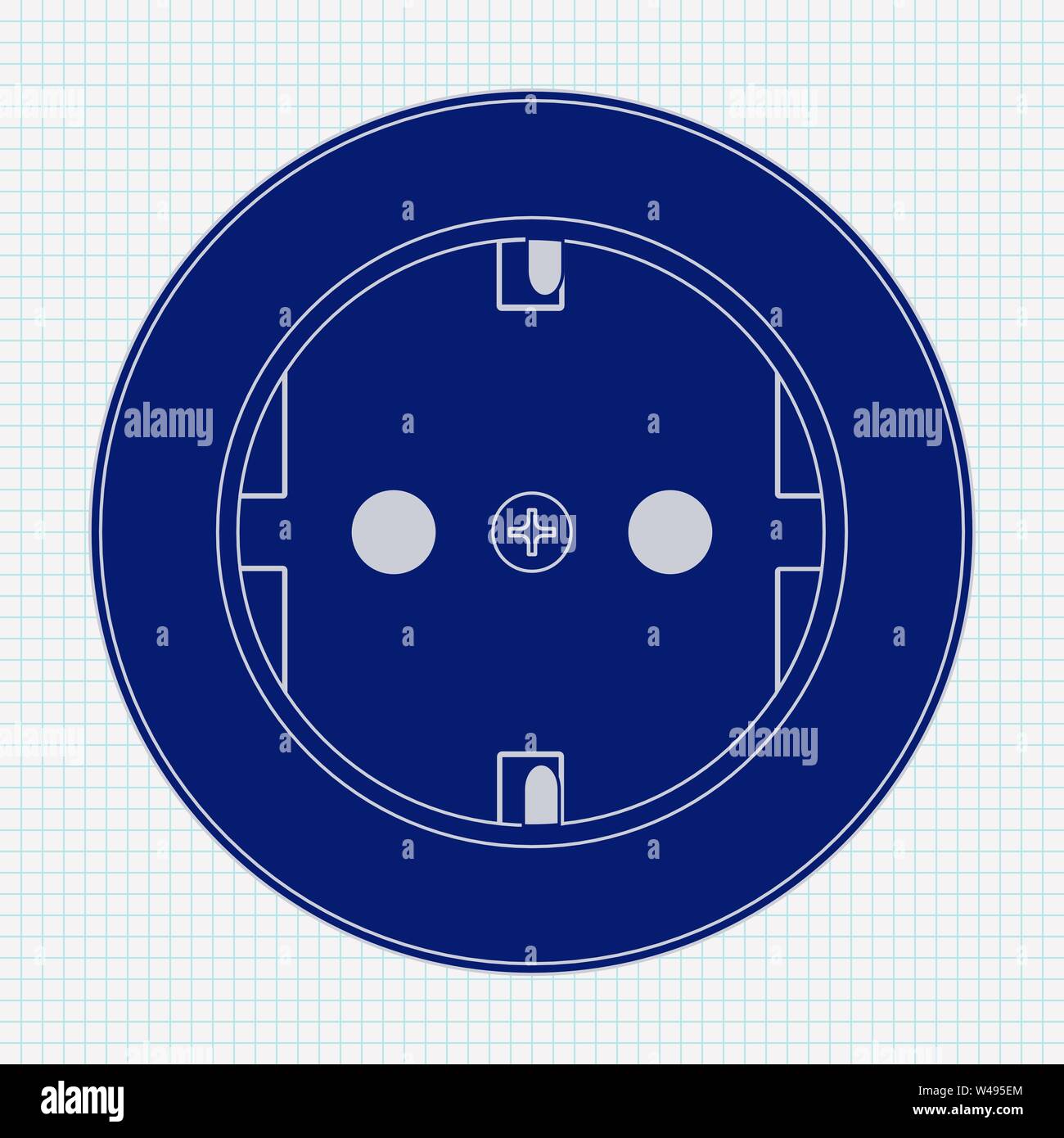 Power Socket Vector Illustration Stock Vector Image And Art Alamy