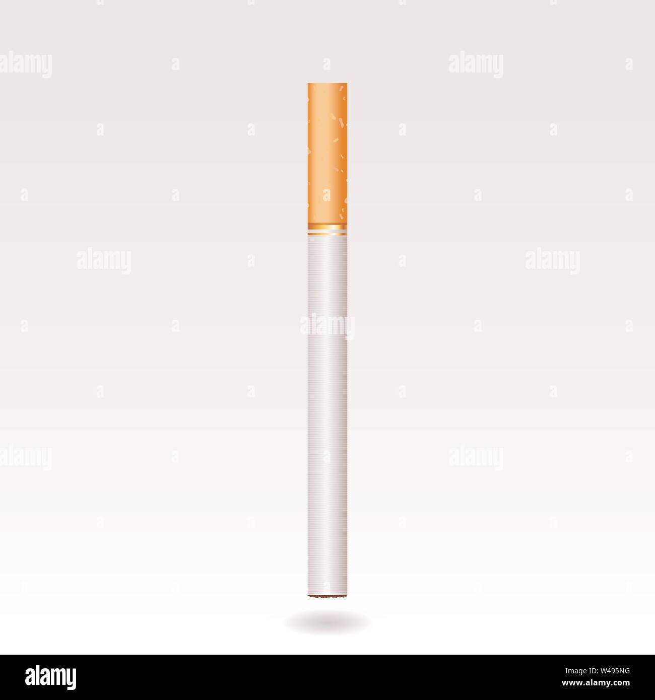 Cigarette. 3d model on white background Stock Vector Image & Art - Alamy