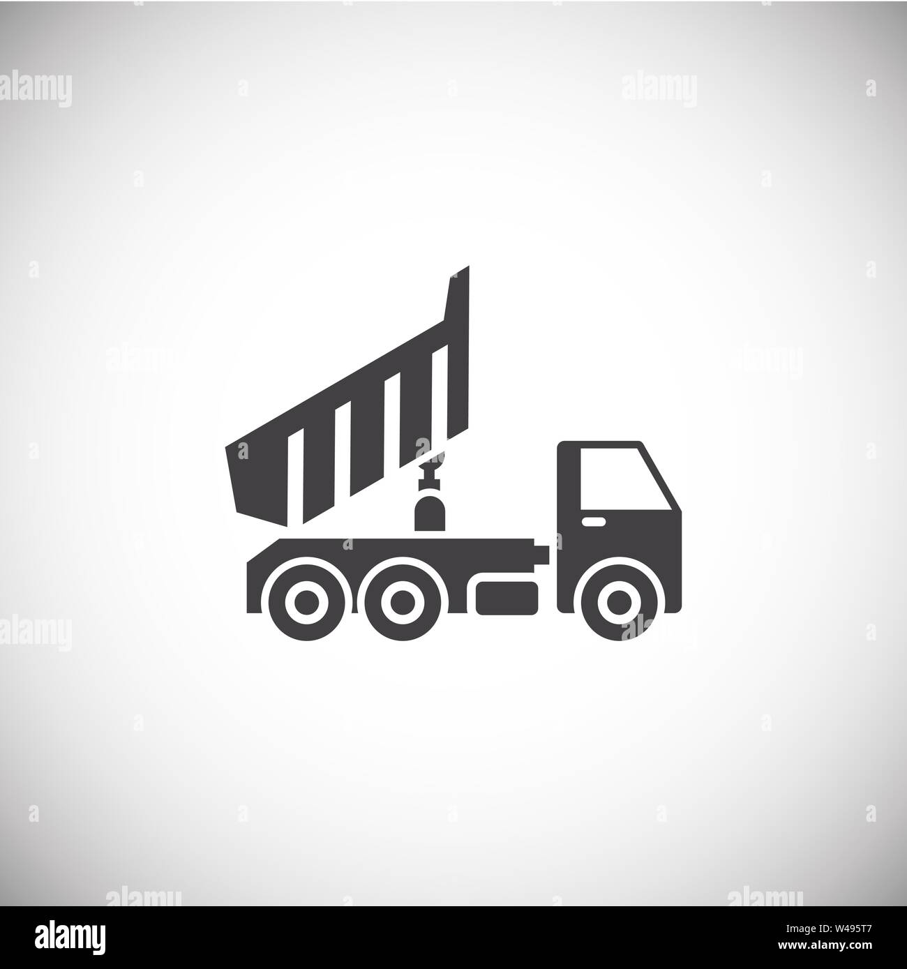 Heavy vehicle related icon on background for graphic and web design ...