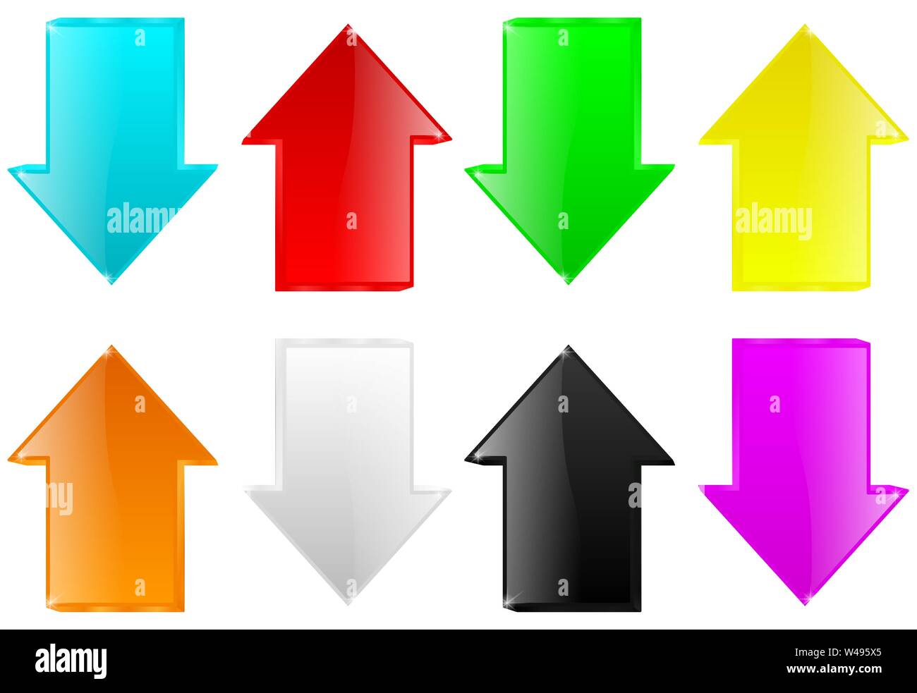 Black and yellow arrows Stock Vector Images - Alamy