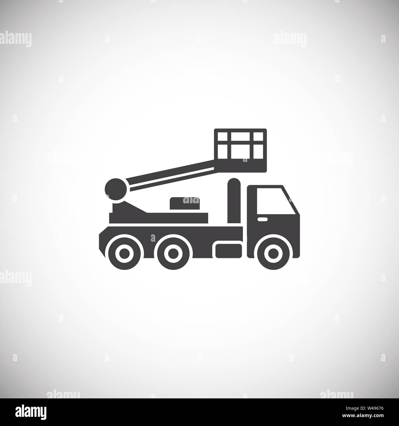 Heavy vehicle related icon on background for graphic and web design ...
