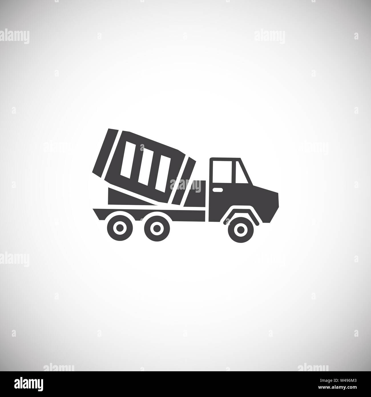 Heavy vehicle related icon on background for graphic and web design ...