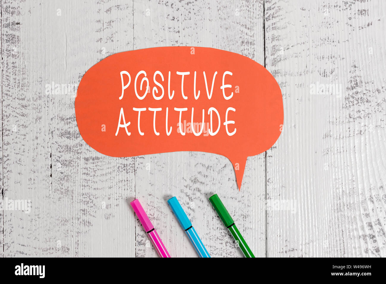 Handwriting text writing Positive Attitude. Conceptual photo Being ...