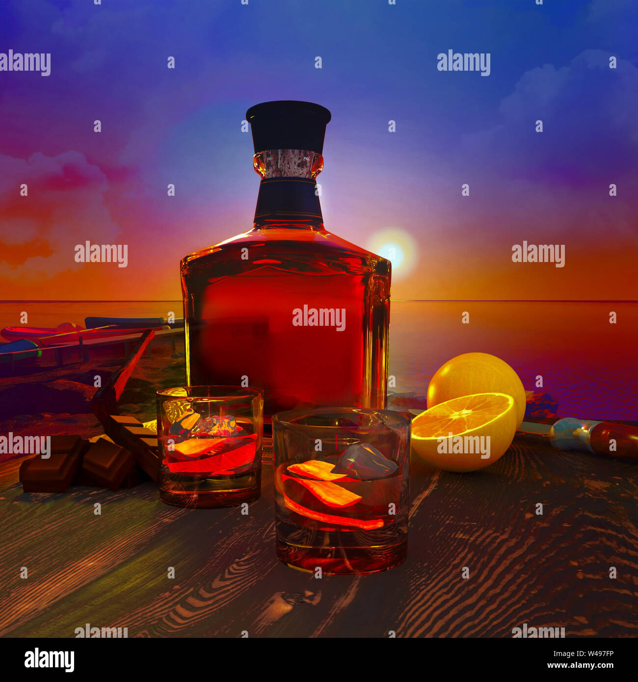 Captain morgan rum bottle High Resolution Stock Photography and Images ...