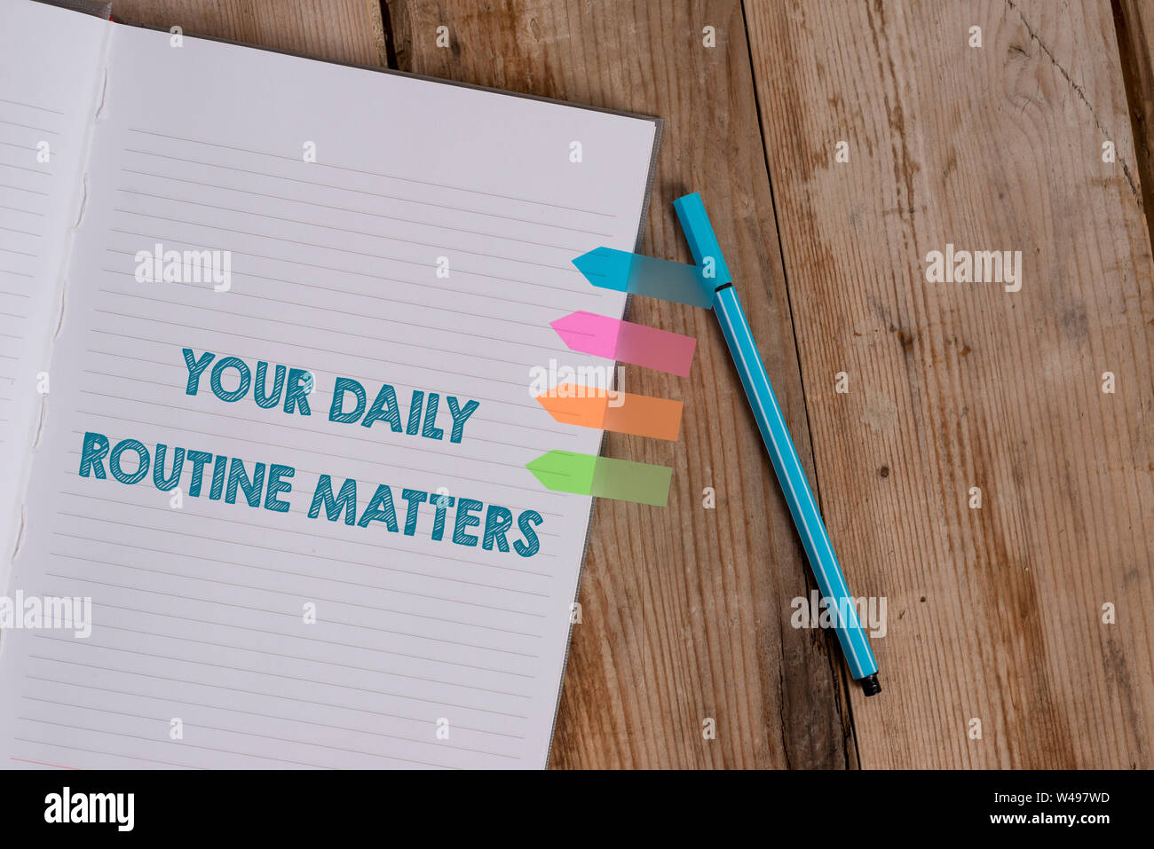 Conceptual hand writing showing Your Daily Routine Matters. Concept ...