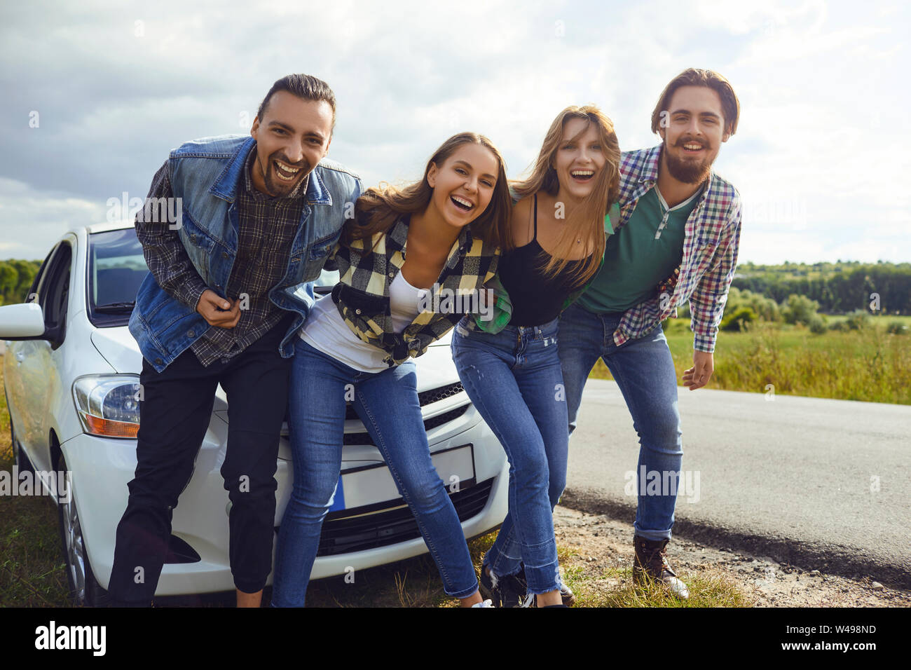 Car road trip map hi-res stock photography and images - Alamy