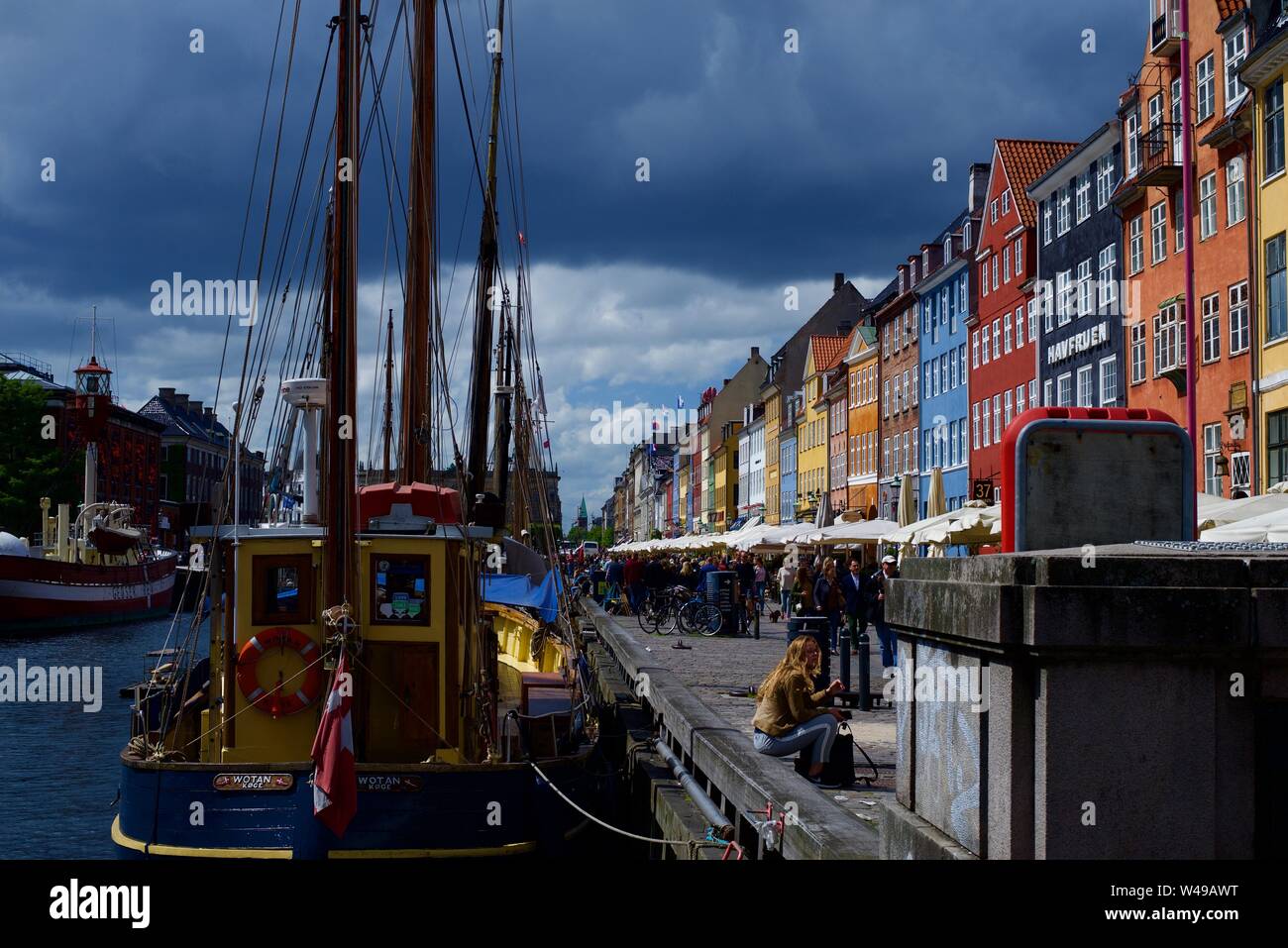 Nyhavn street, Denmark Stock Photo - Alamy