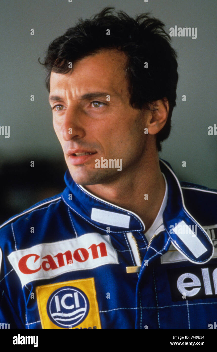 Ricardo Patrese Italian racing driver raced in Formula one Stock Photo ...