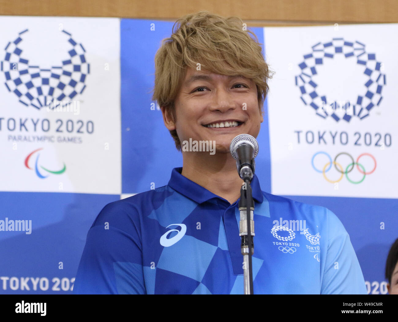 Tokyo, Japan. 19th July, 2019. Former Japanese pop group SMAP member ...