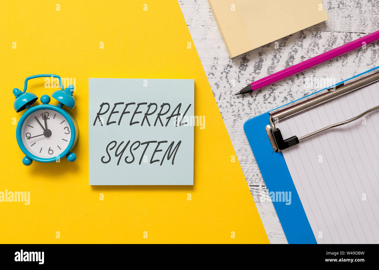 Word writing text Referral System. Business photo showcasing sending ...