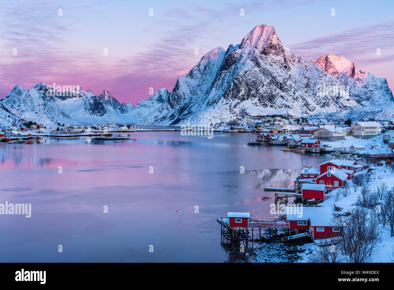 Reine, Moskenesøya, Lofoten, Nordland, Norway, Europe Stock Photo - Alamy