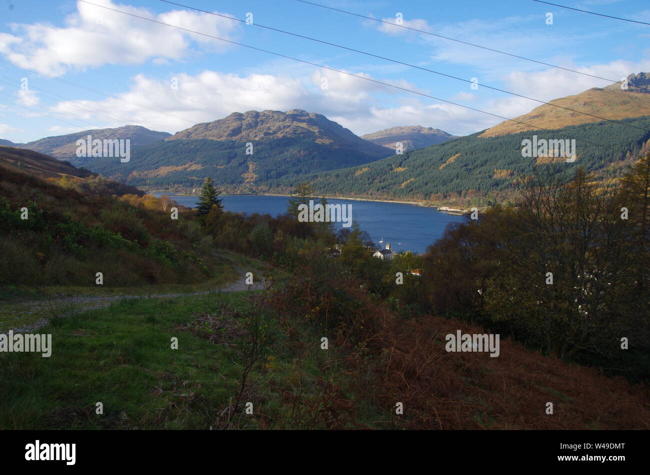 The Loch Lomond and Cowal Way. Cowal peninsula. Highlands. Scotland. UK ...