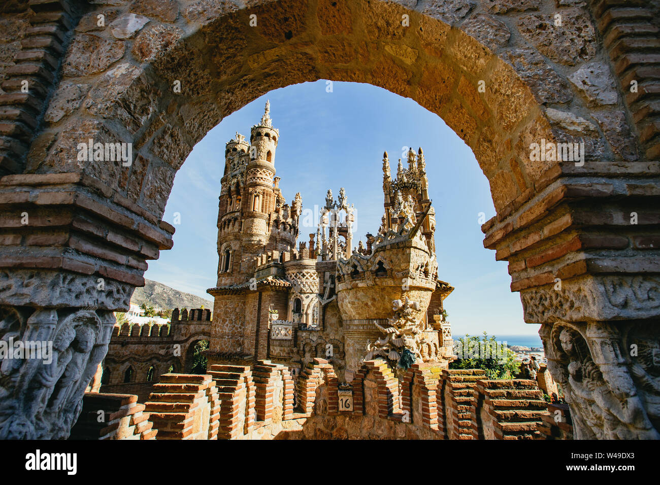 Castillo de Colomares Benalmadena, Malaga, Spain Stock Photo - Alamy