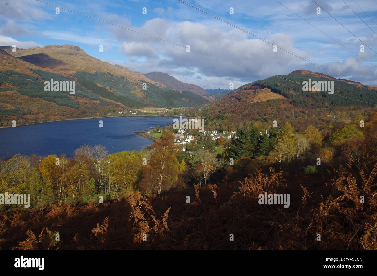 The Loch Lomond and Cowal Way. Cowal peninsula. Highlands. Scotland. UK ...