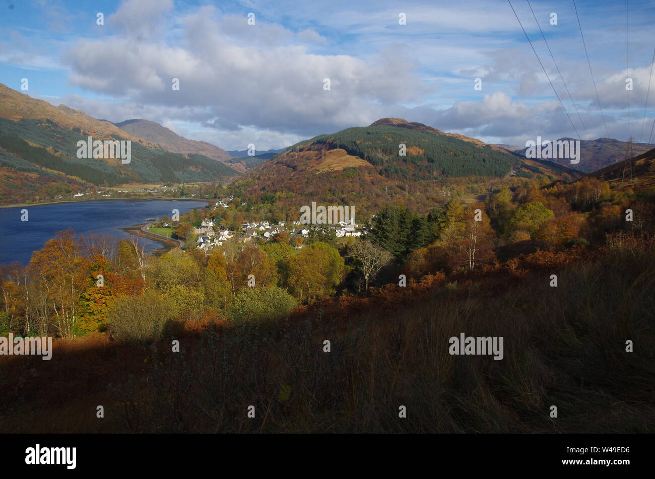 The Loch Lomond and Cowal Way. Cowal peninsula. Highlands. Scotland. UK ...