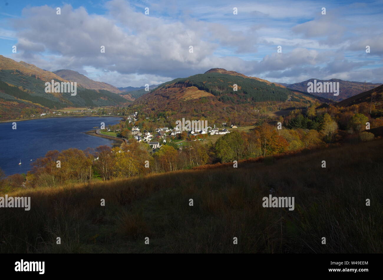 The Loch Lomond and Cowal Way. Cowal peninsula. Highlands. Scotland. UK ...