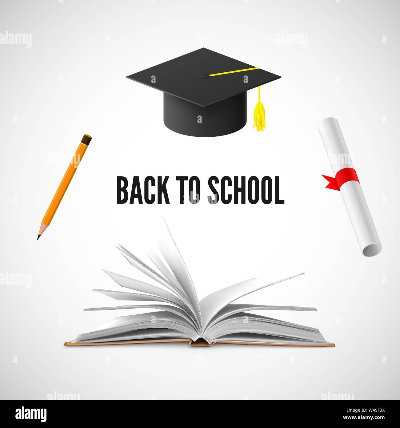 Book school education object Stock Vector Images - Alamy