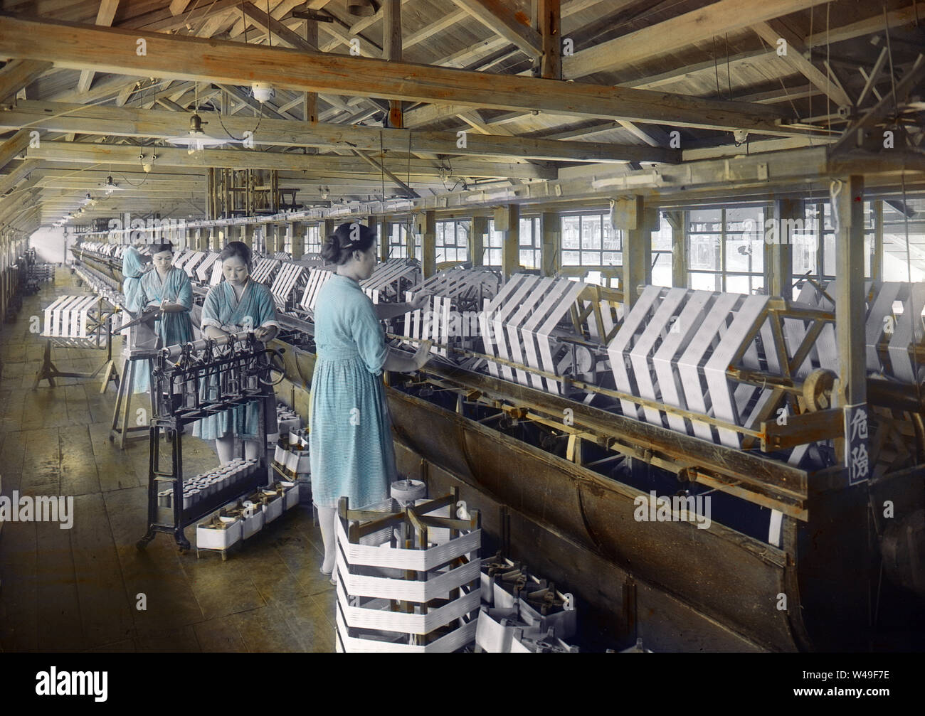 [ 1920s Japan - Japanese Women at Work at Silk Factory ] — Japanese ...