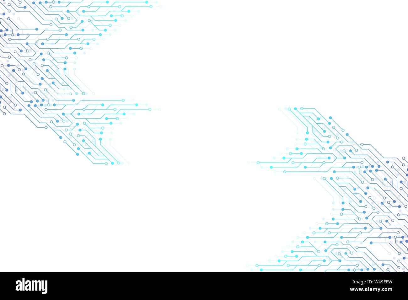 Computer motherboard vector background with circuit board electronic elements. Electronic ...