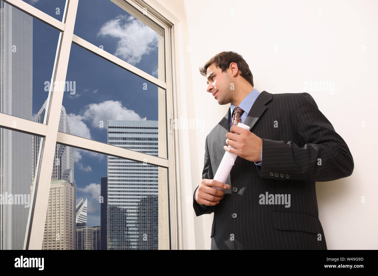 Skyscraper architect blueprint hi-res stock photography and images - Alamy