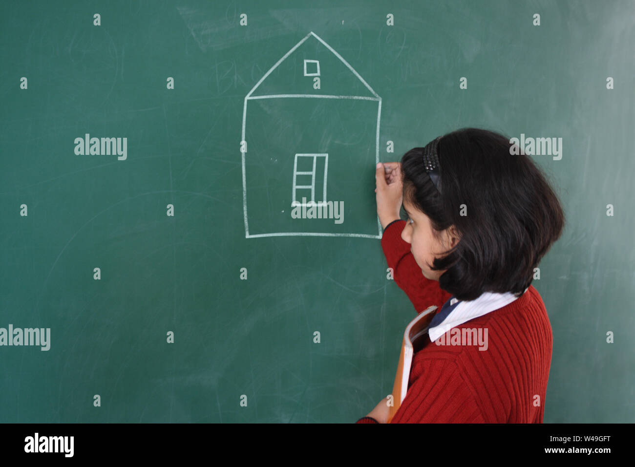 School blackboard home schooling hi-res stock photography and images ...