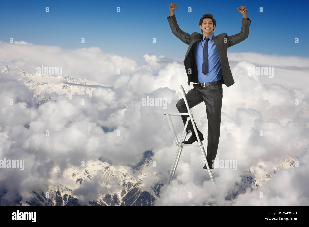 Achievement step ladder hi-res stock photography and images - Alamy