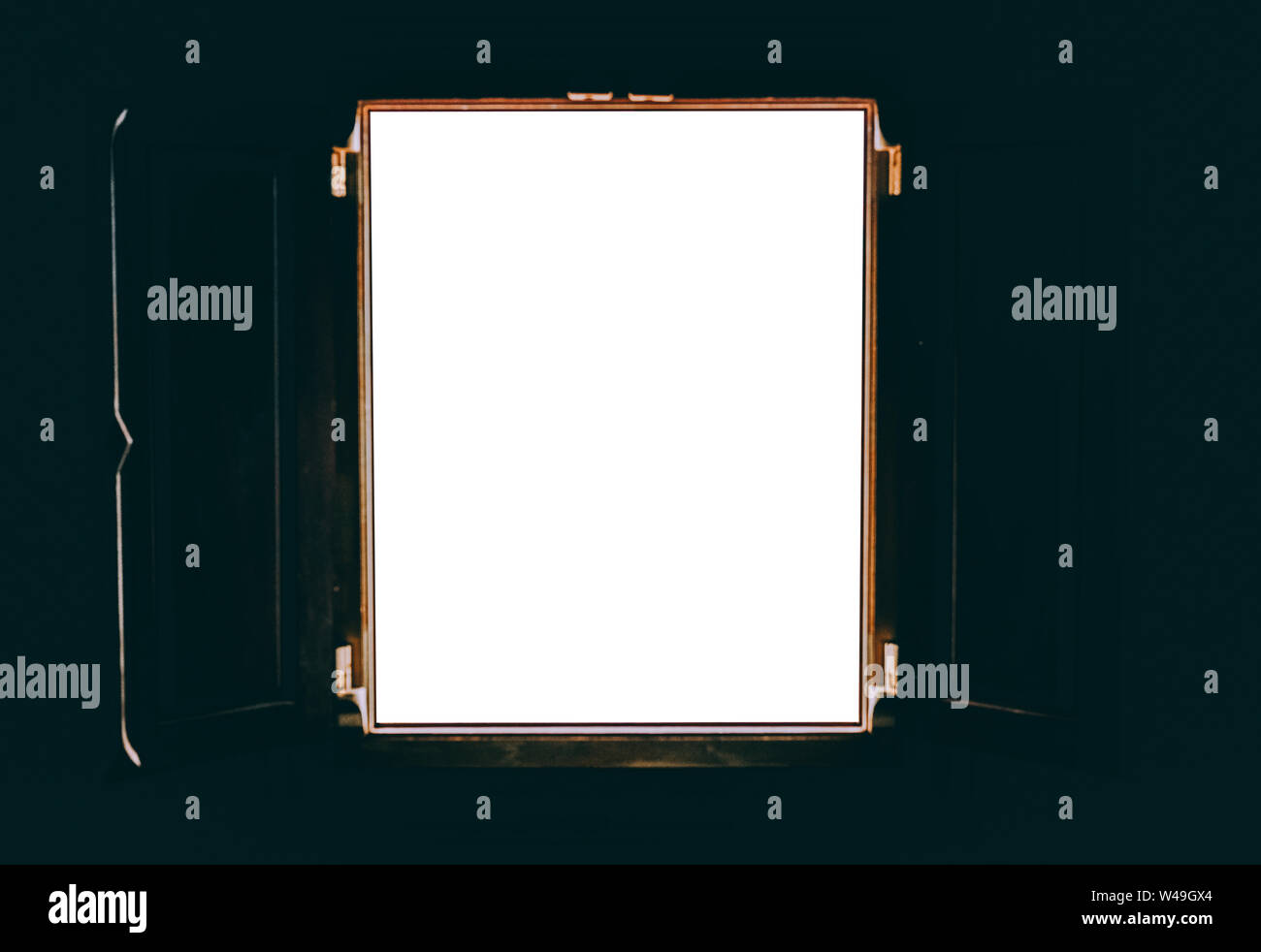 wooden window with white background Stock Photo - Alamy