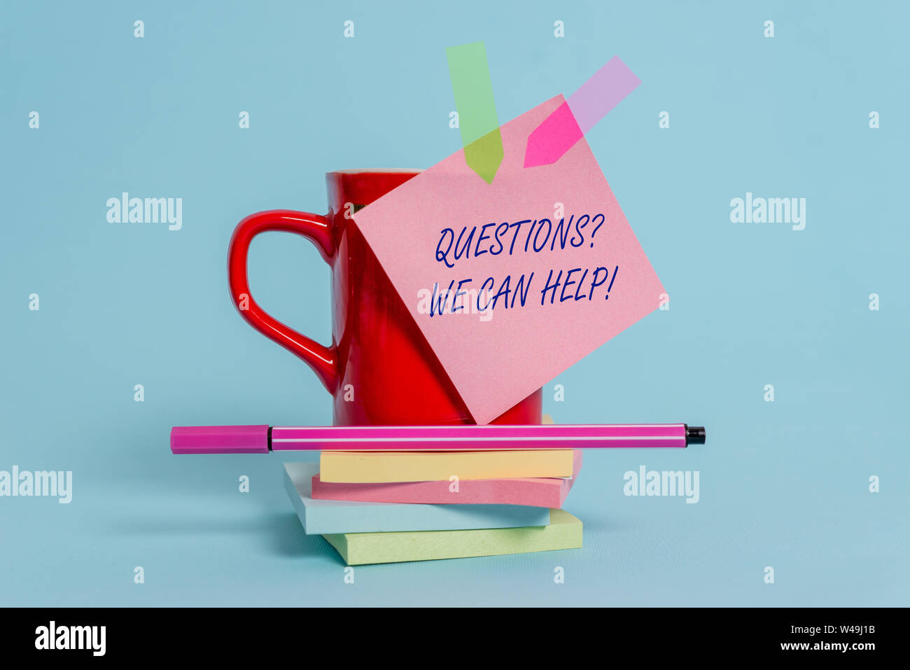 Word writing text Questionsquestion We Can Help. Business photo ...
