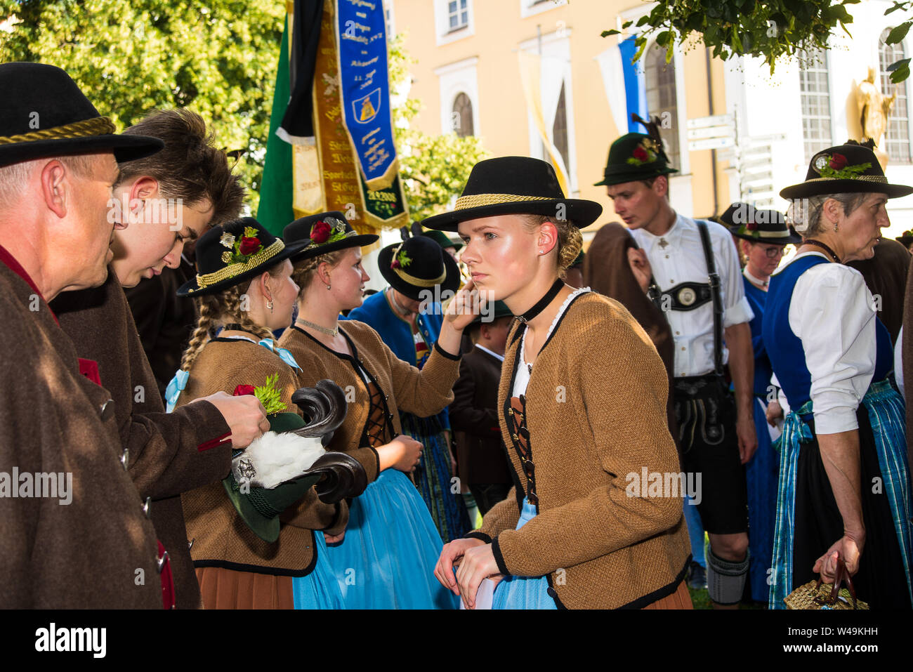 Altoetting,Germany - July20, 2019 : 129 th Gautrachten Folklore ...
