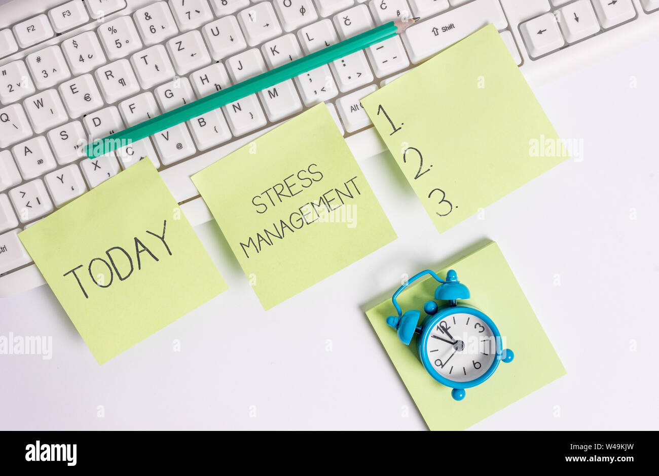 Writing note showing Stress Management. Business concept for method of ...