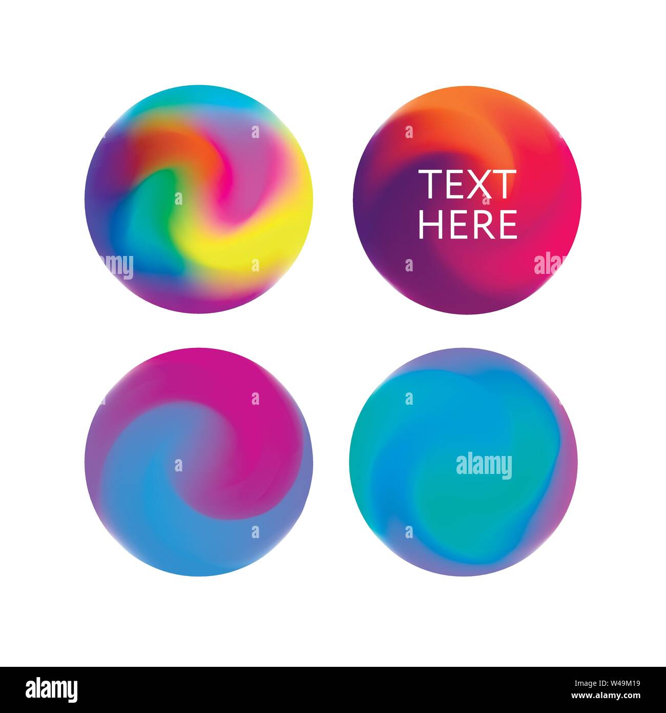 Gradient colorful sphere in Cut Out Stock Images & Pictures - Alamy