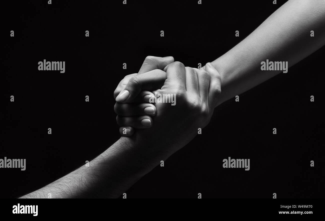 Man giving man helping hand hi-res stock photography and images - Alamy