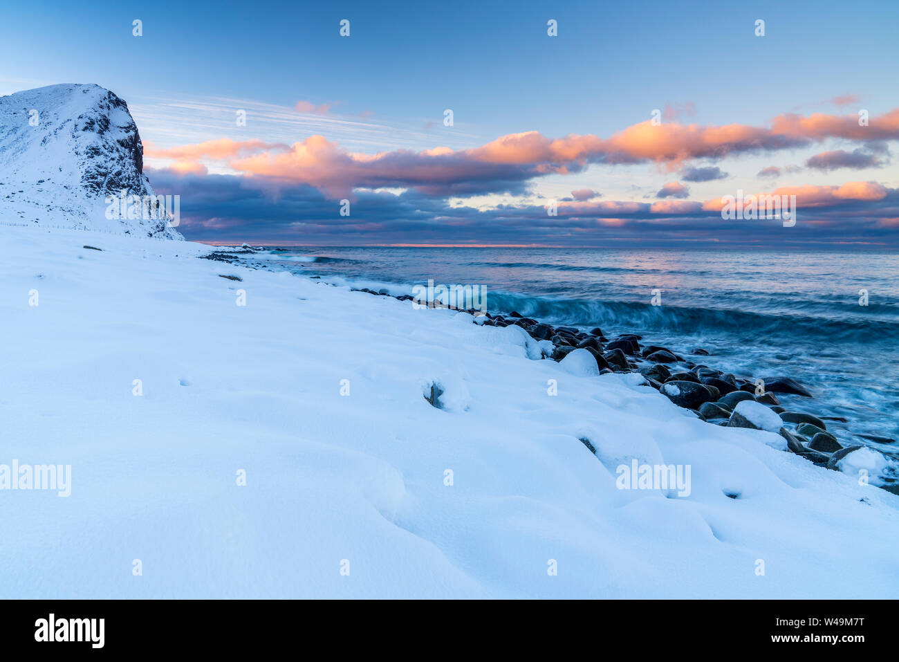 Unstad Beach, Lofoten, Norway, Europe Stock Photo - Alamy